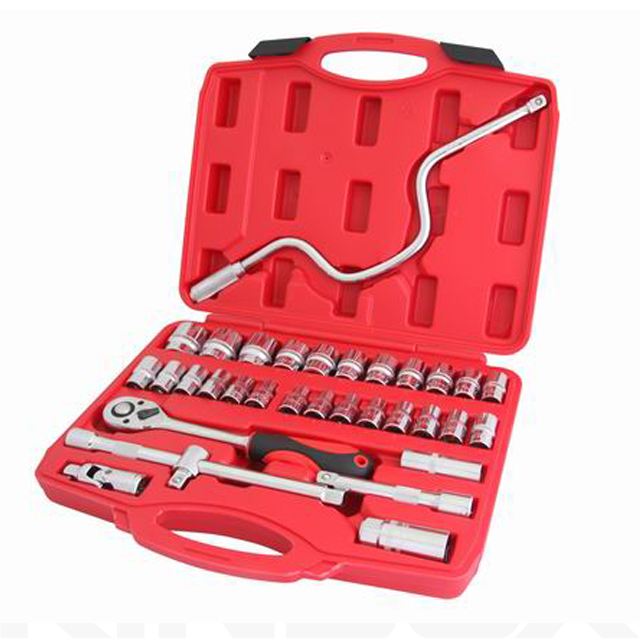 34PCS 1/2"DR.Socket Wrench Set Hard Carry Tool Box - Buy 1/2"DR.Socket ...